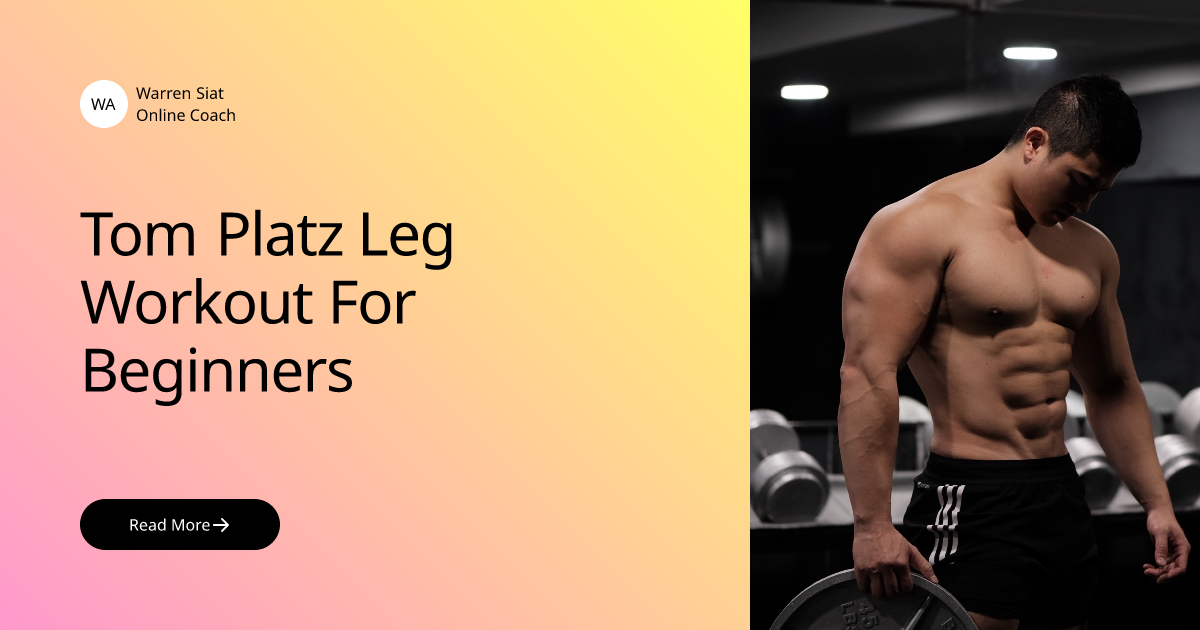 Tom Platz Leg Workout For Beginners